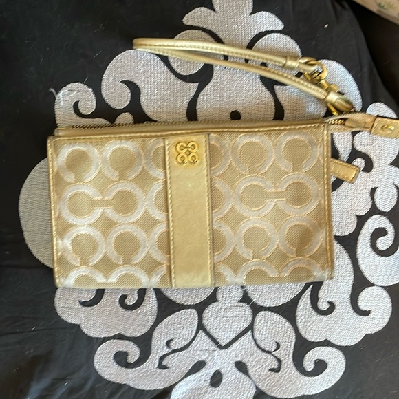 Coach | Bags | Coach Wallet Gold | Poshmark